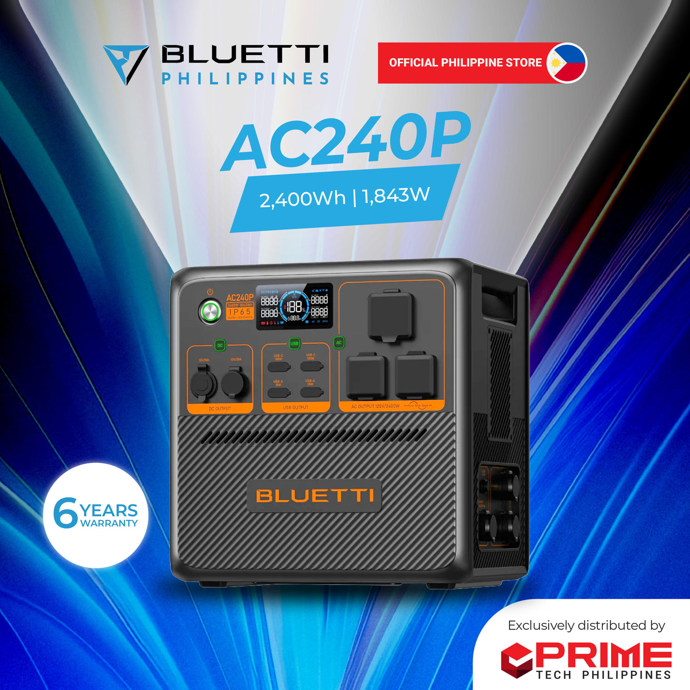 BLUETTI AC240P Portable Power Station | 2,400W 1,843Wh – Bluetti ...